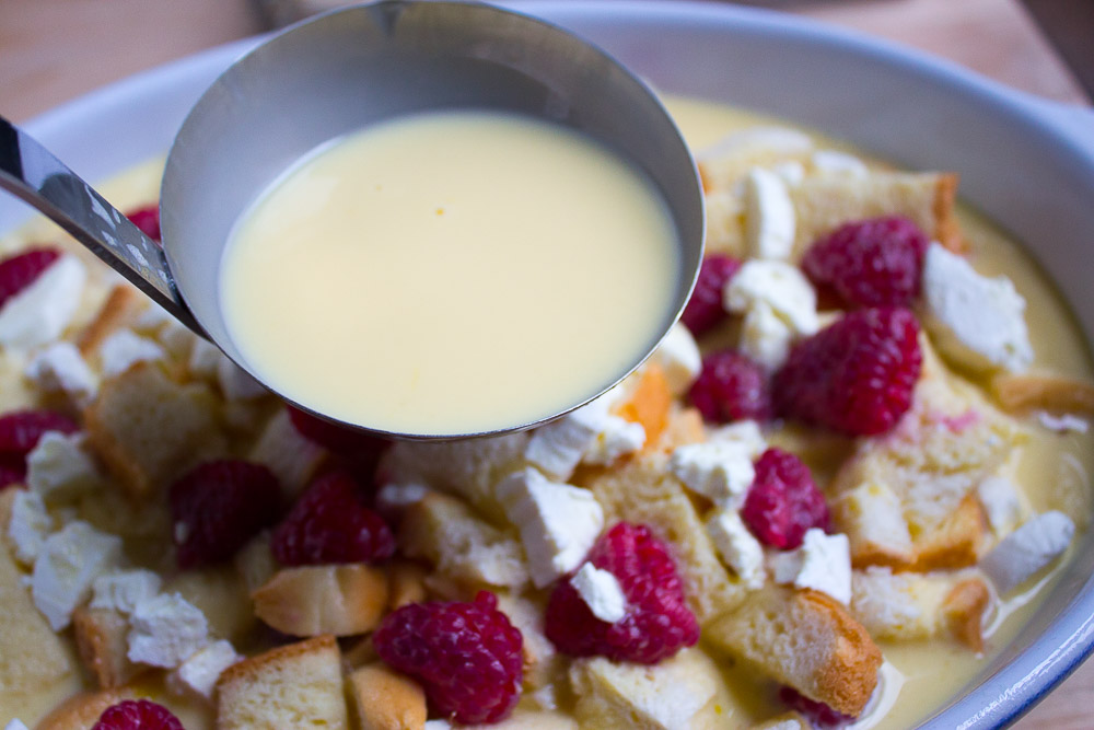 Make-Ahead Raspberry and Goat Cheese Strata – Kevin Lee Jacobs