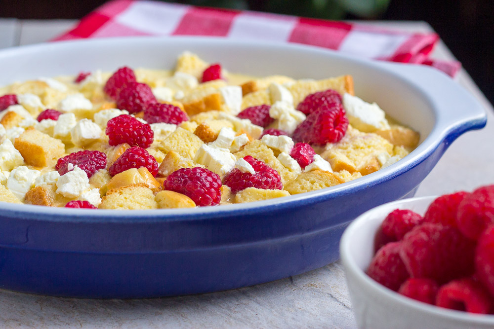 Make-Ahead Raspberry and Goat Cheese Strata – Kevin Lee Jacobs