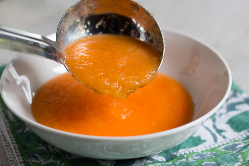 Cantaloupe Puree with Cider Gastrique and Burrata – Kevin Lee Jacobs