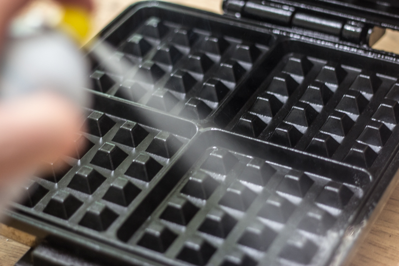 Crispy Waffles with Blueberry Sauce – Kevin Lee Jacobs