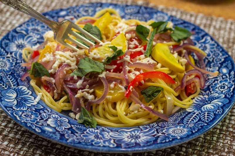 Linguine with Vegetables and Wine Sauce – Kevin Lee Jacobs