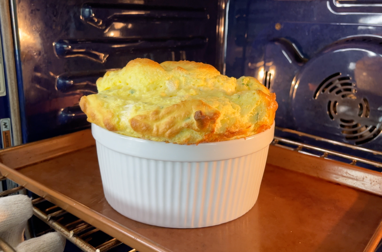 Cheese Soufflé with Fresh Chives – Kevin Lee Jacobs